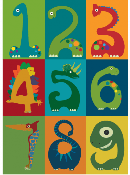 Dino Count Greeting Cards – Pip and Pod Paper Designs