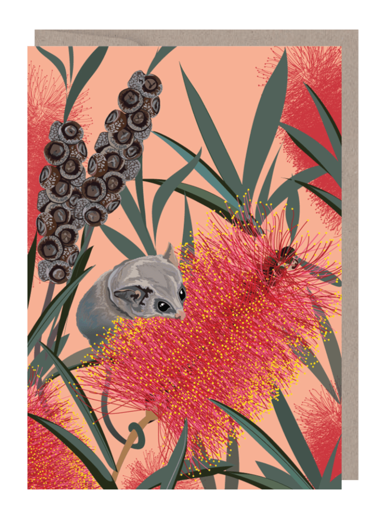 Pygmy Possum Greeting Card — Pip and Pod Paper Designs